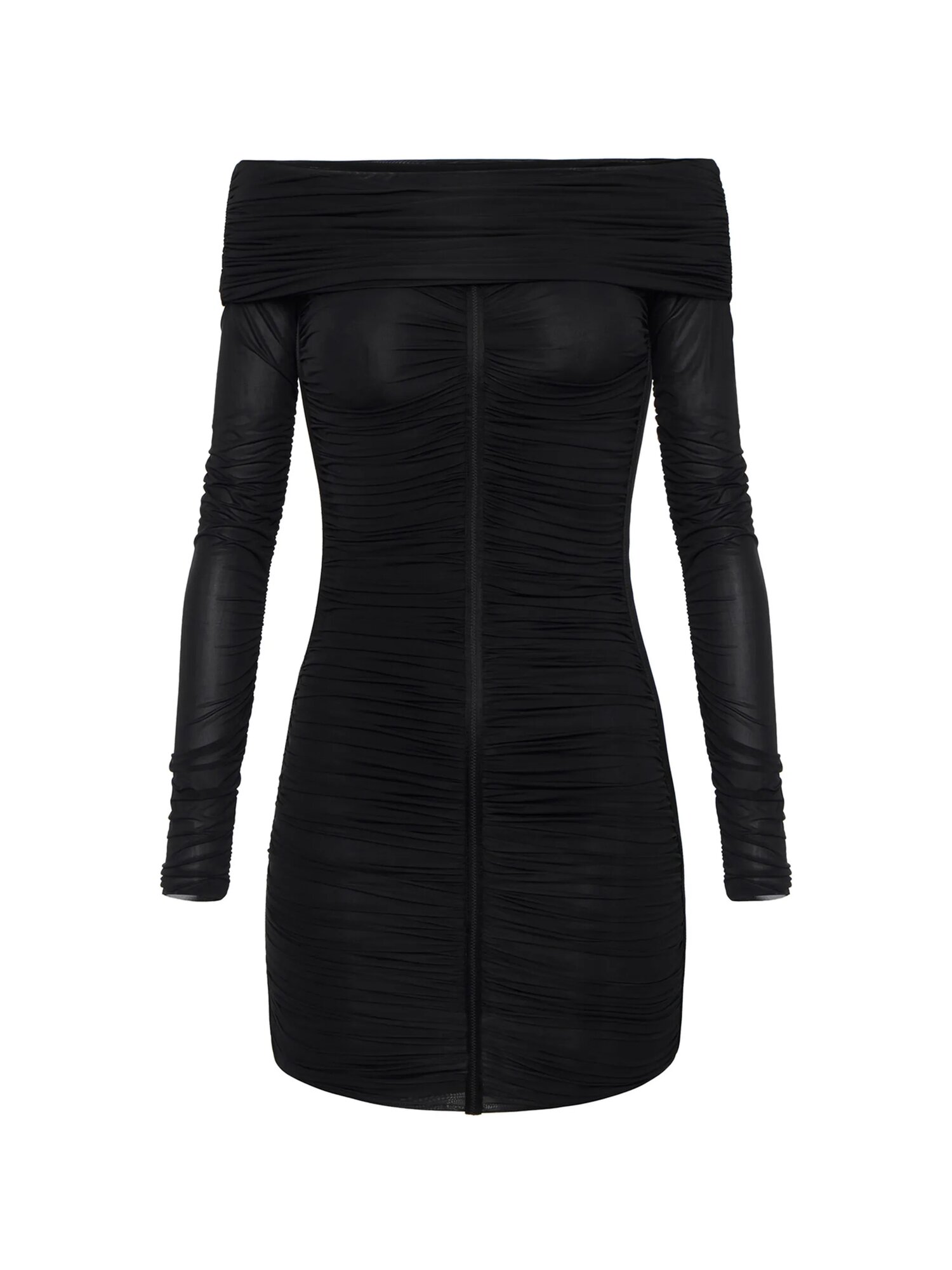 Платье Long-sleeve draped mini dress