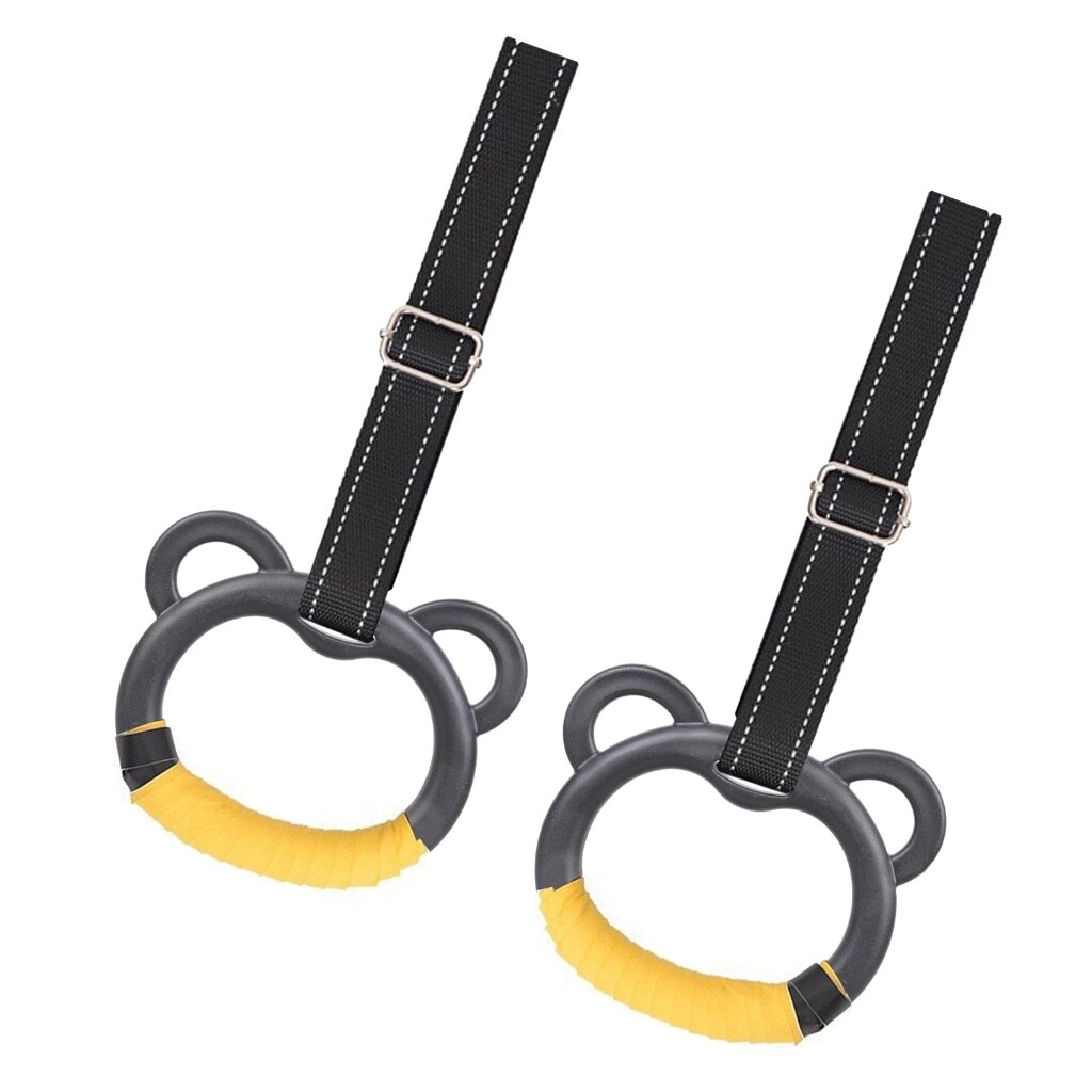 1 пара Гимнастических Колец С Регулируемыми Пряжками Для Ремня Для Фитнеса В Помещении Гимнастические Кольца Фитнес-Оборудование для Домашних Тренировок В Тренажерном Зале