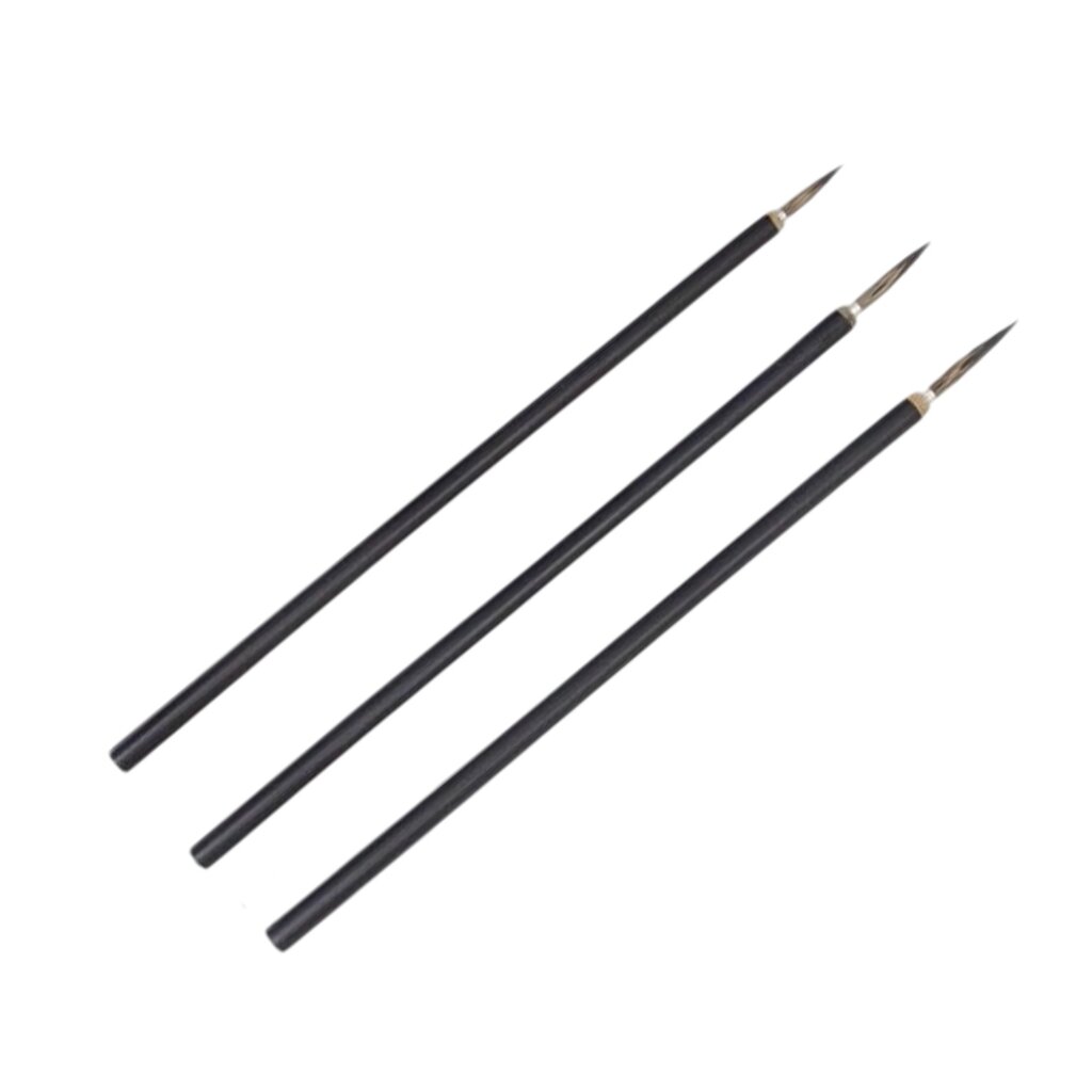 3шт Традиционная Китайская Каллиграфическая Кисть С Деревянной Ручкой Кисть Для Рисования Противоположных Двустиший Кисти Для Письма Для Начинающих