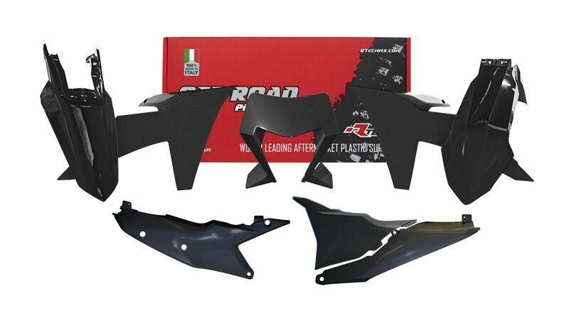 Комплект пластика KTM EXC, EXC-F, XC-W, XCF-W 150-500 2024 чёрный для мотоцикла