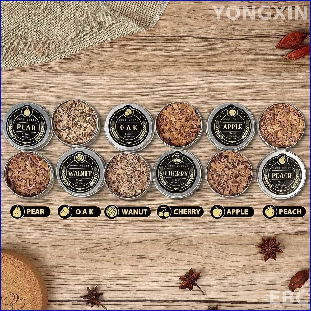 Набор бармена Whiskey Smoker Kit 12 шт, набор для копчения виски, с подарочной упаковкой и щепой — фото 1