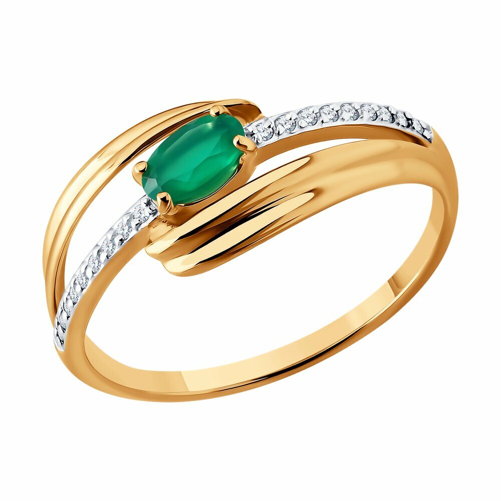 Кольцо, красное золото, 585 проба