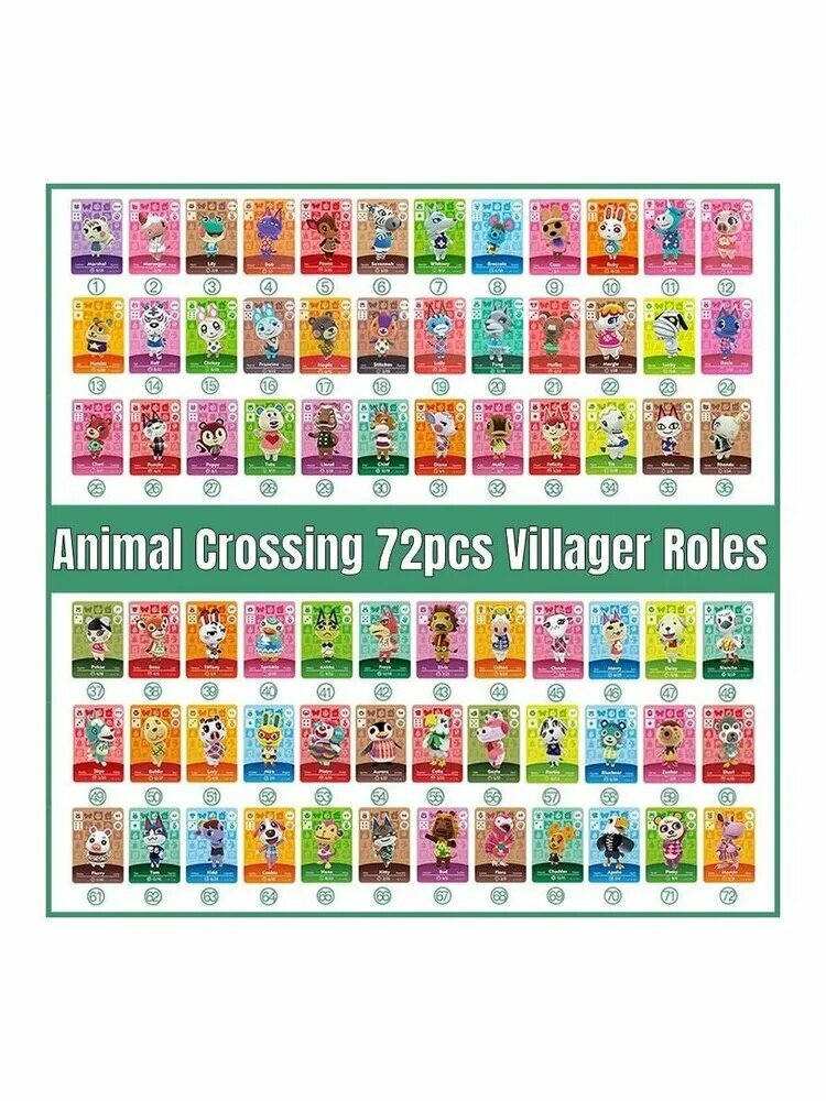 Animal crossing мини карты amiibo коллекция для switch энтузиастов