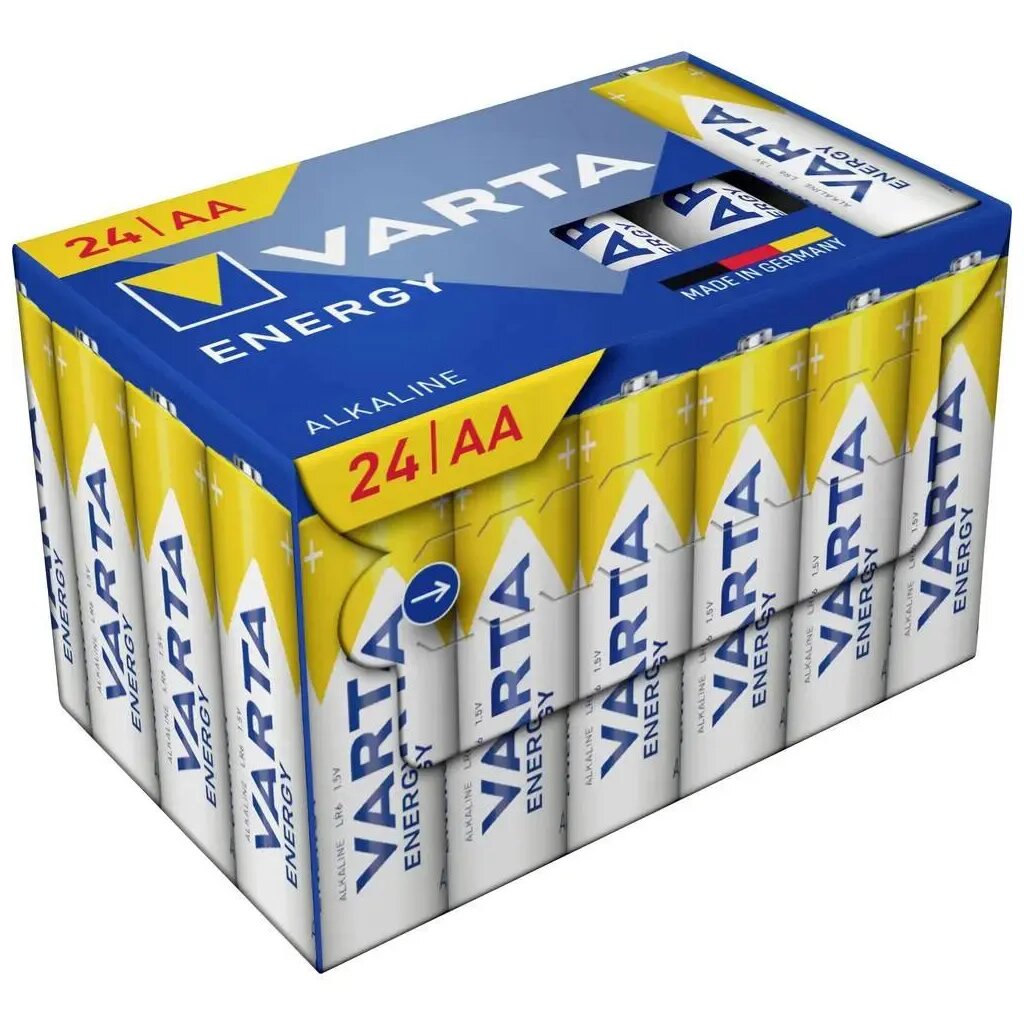 AA Батарейка VARTA Energy LR6 AA, 24 шт.