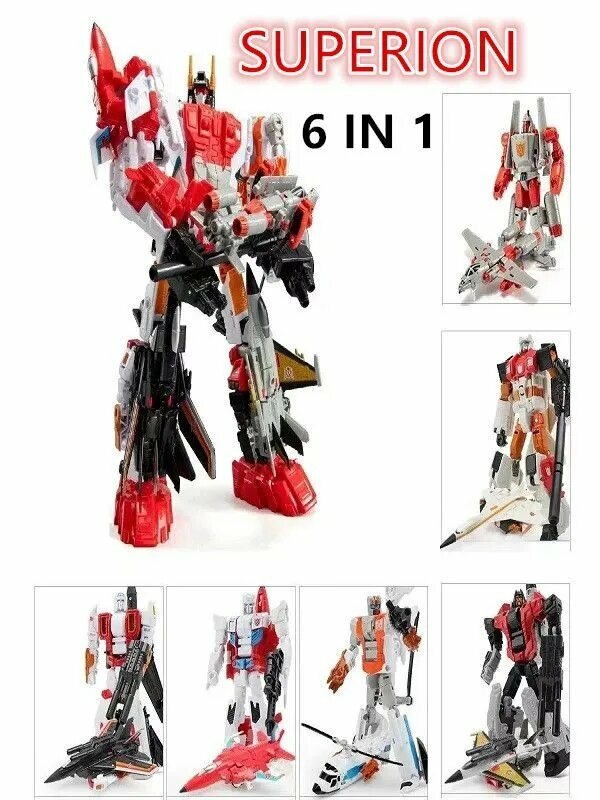 Робот-трансформер, игрушки HZX Defensor Bruticus Superion Devastator IDW 6 в 1
