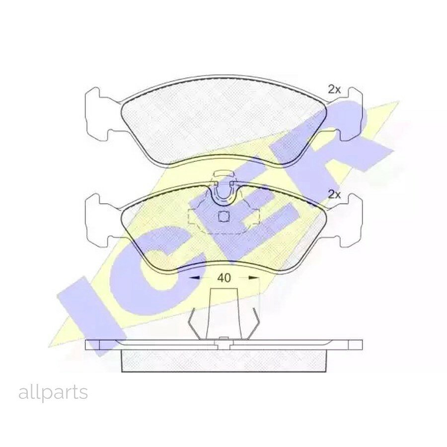 ICER 181152 Колодки тормозные дисковые