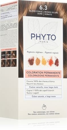 Краска для волос Phyto Color, оттенок 6.3 темный золотистый блондин