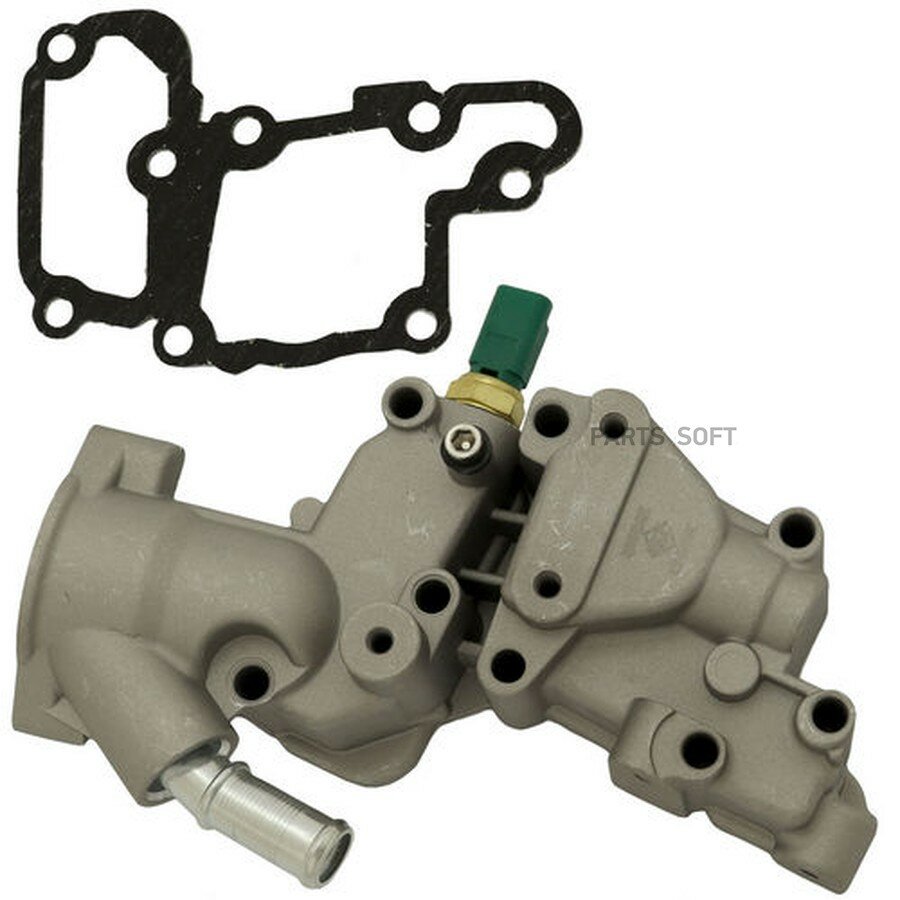 Термостат ZIKMAR Z68634R корпус термостата PEUGEOT 206, 307, PARTNER, CITROEN BERLINGO, C3, C2