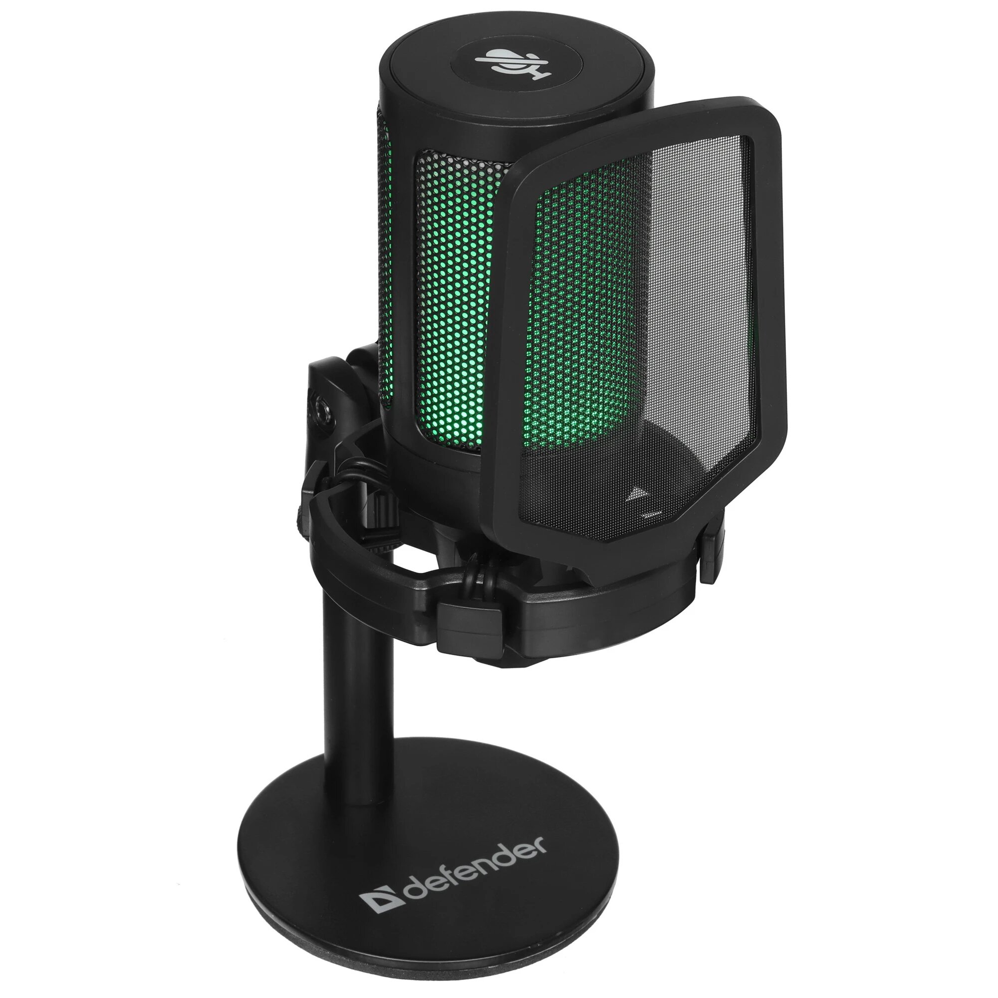 Микрофон DEFENDER IMPULSE GMC 600 USB RGB 1.7 M, чёрный, (64660)