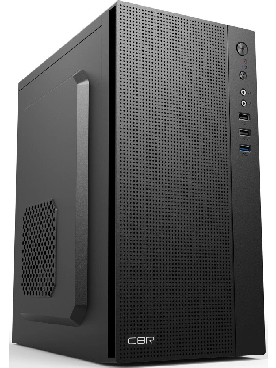 Корпус mATX CBR MX12 черный, без БП, USB 3.0, 2*USB 2.0, audio