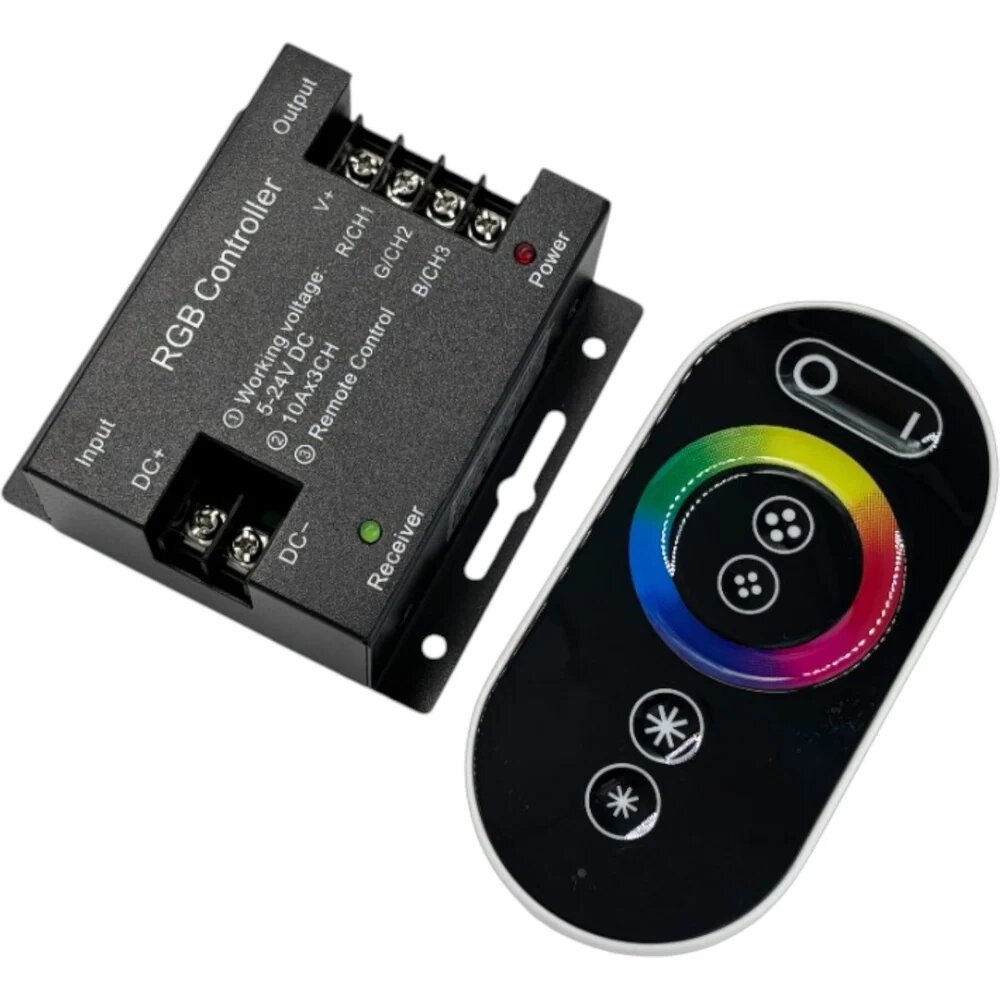 TruEnergy Контроллер для светодиодной ленты RGB с сенсорным пультом 12V/24V 30A 22011