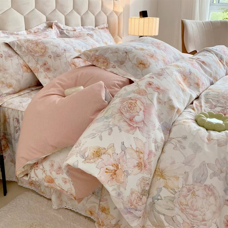 (Baolilai Home Textiles) Новая коллекция 2025 года: приятный для кожи и комфортный комплект из четырех предметов из