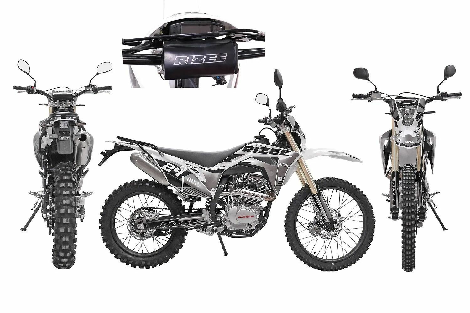 Диртбайк RIZEE 250 21/18 V3 (ZS172FMM, 250см3, возд. охл, электростарт, фара, приб. панель)
