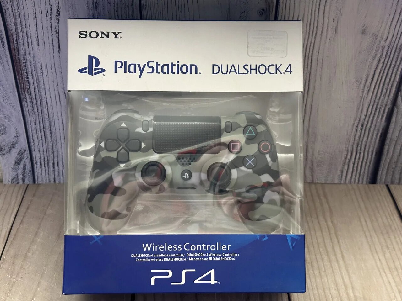 Геймпад "Dualshock 4" для PS4, беспроводной, акселерометр, виброотдача, цвет хаки