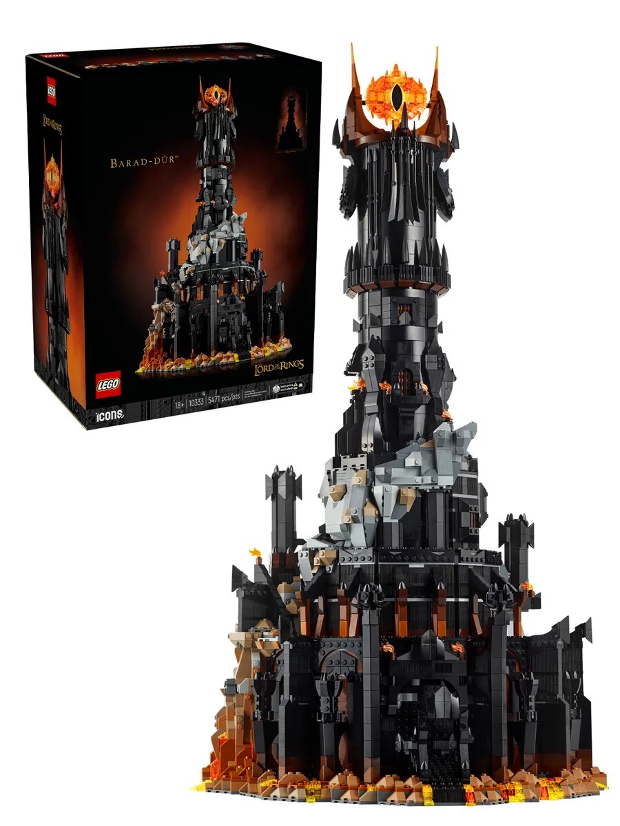 Конструктор LEGO Icons 10333 Властелин колец: Барад-Дур