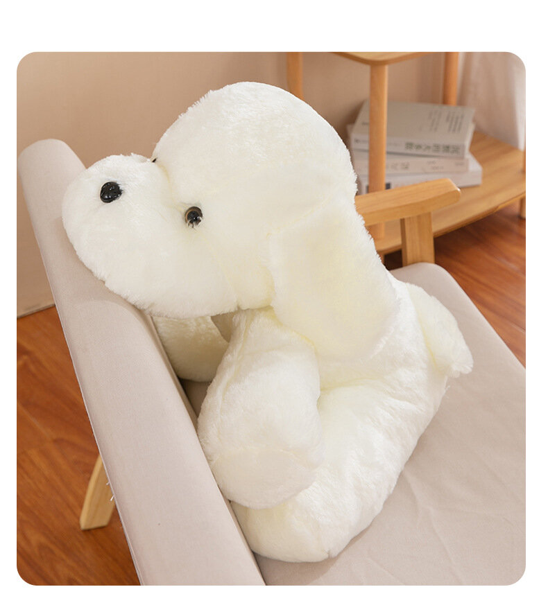 Плюшевая игрушка «Милый маленький белый щенок».35cm.1 шт.