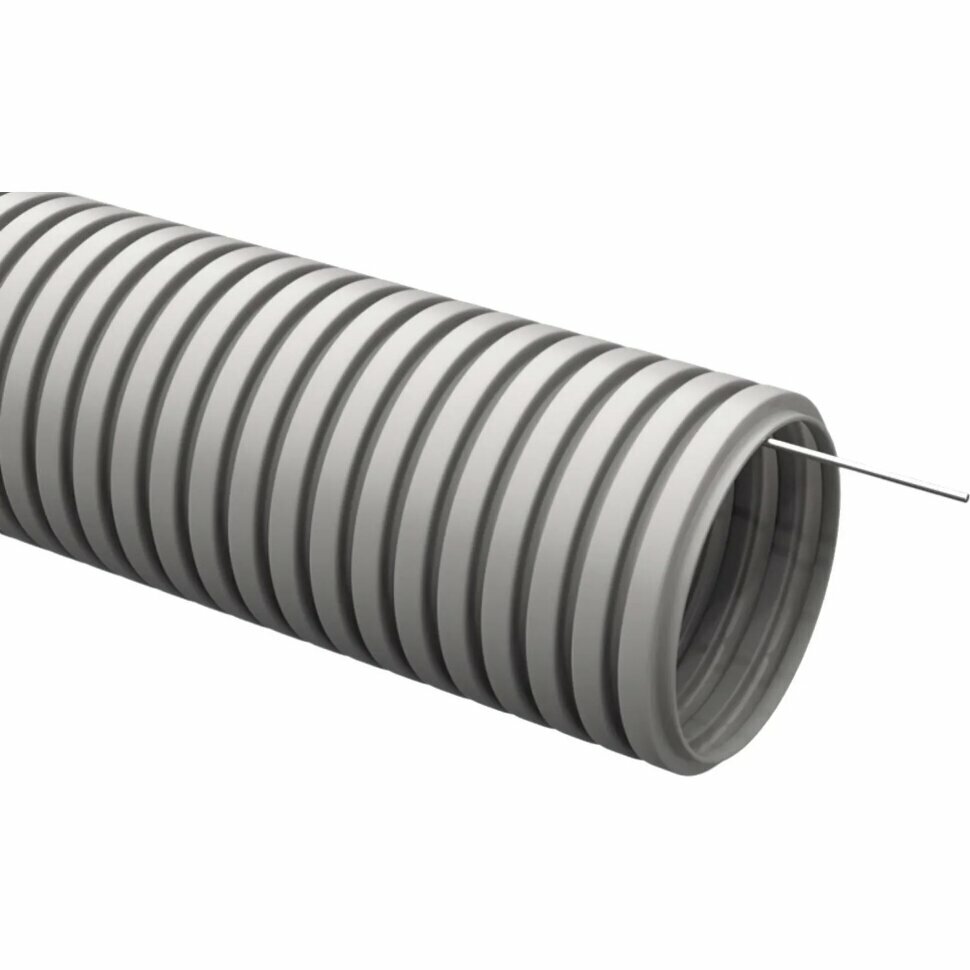 Труба гофр. ПВХ ELASTA d=25мм с зондом (50м) IEK, 2351242