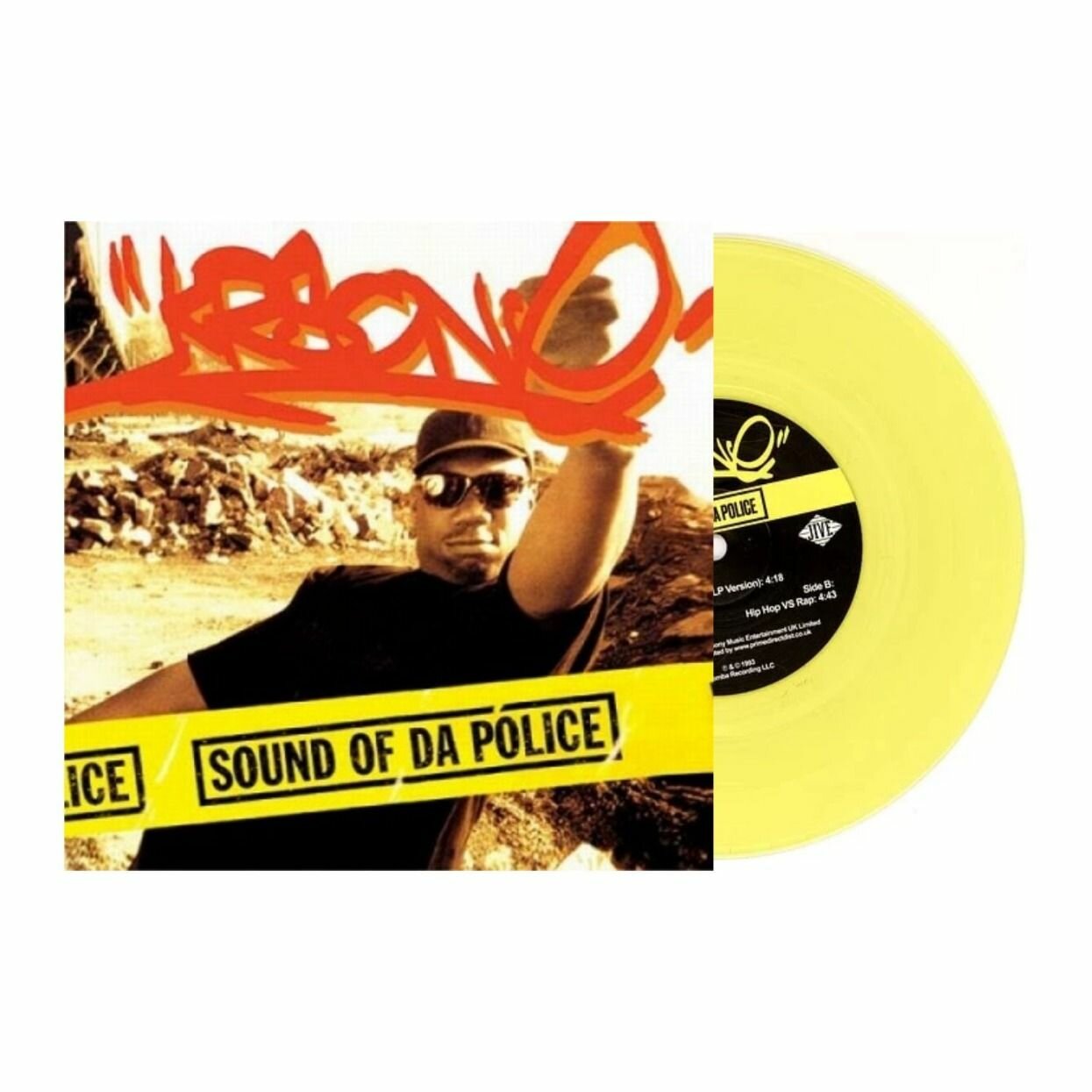 Виниловая пластинка KRS-One - Sound Of Da Police, Vinyl, 7", 45 RPM, Yellow Transparent