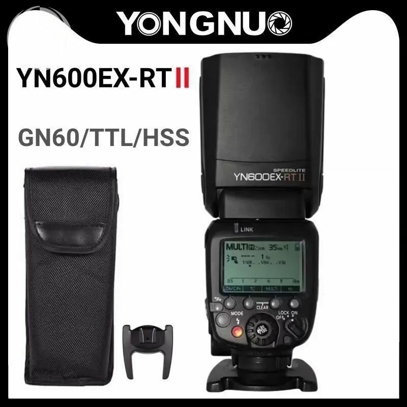 Эксклюзивная беспроводная вспышка YONGNUO YN600EXRTII с ведущим числом 60 и поддержкой HSS до 1/8000s, совместимая с систем