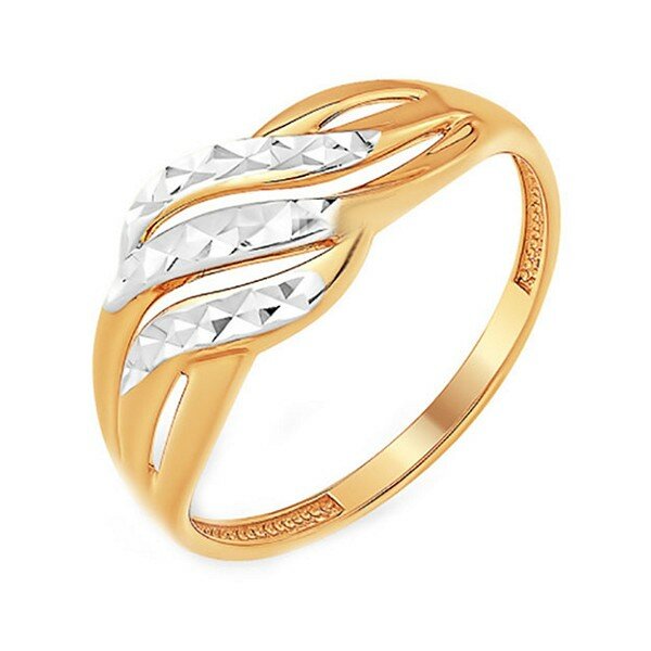 Кольцо тонкое, широкое JEWELIN, красное золото, 585 проба