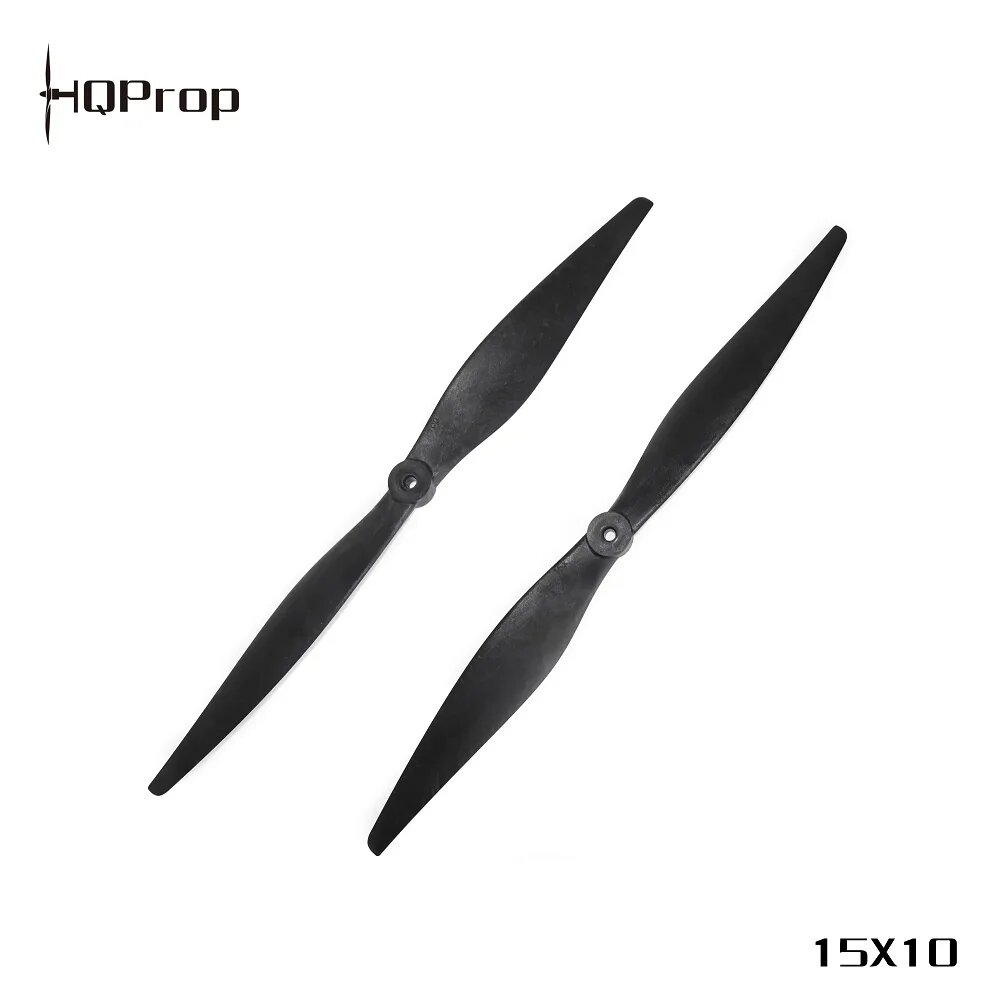 HQProp 15X10 (1CCW + 1CW) черные пропеллеры из усиленного стекловолокном нейлона