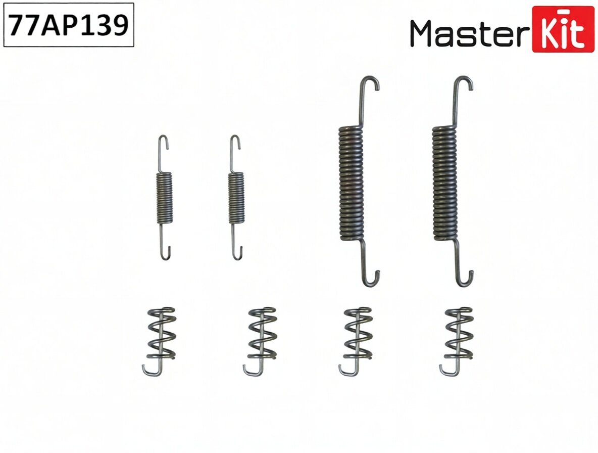 Комплект установочный дисковых колодок Volvo S60 98 77AP139 MasterKit арт. 77AP139