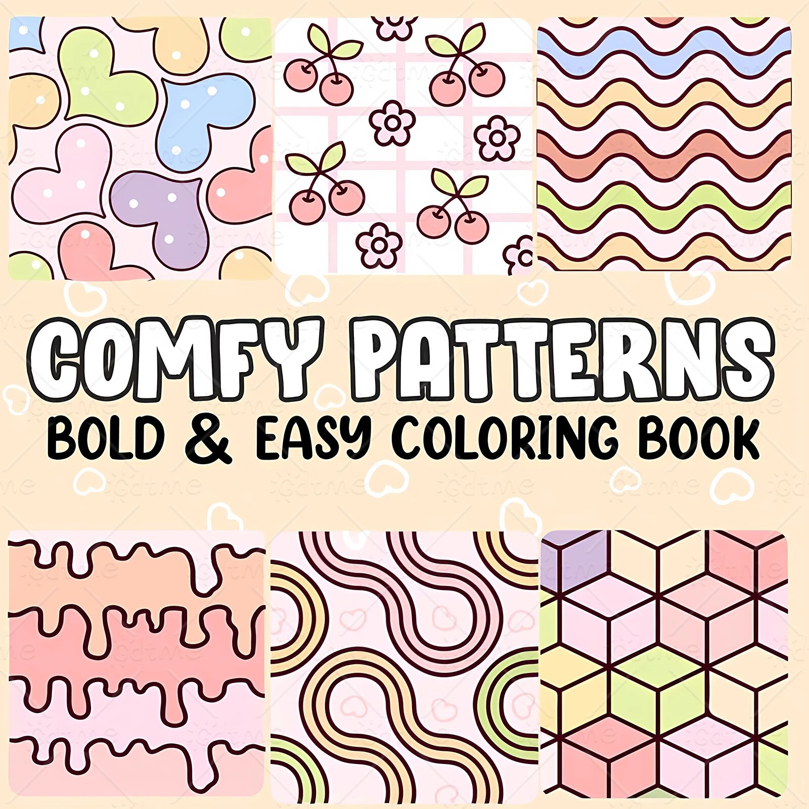 Книжка-раскраска Comfy Patterns