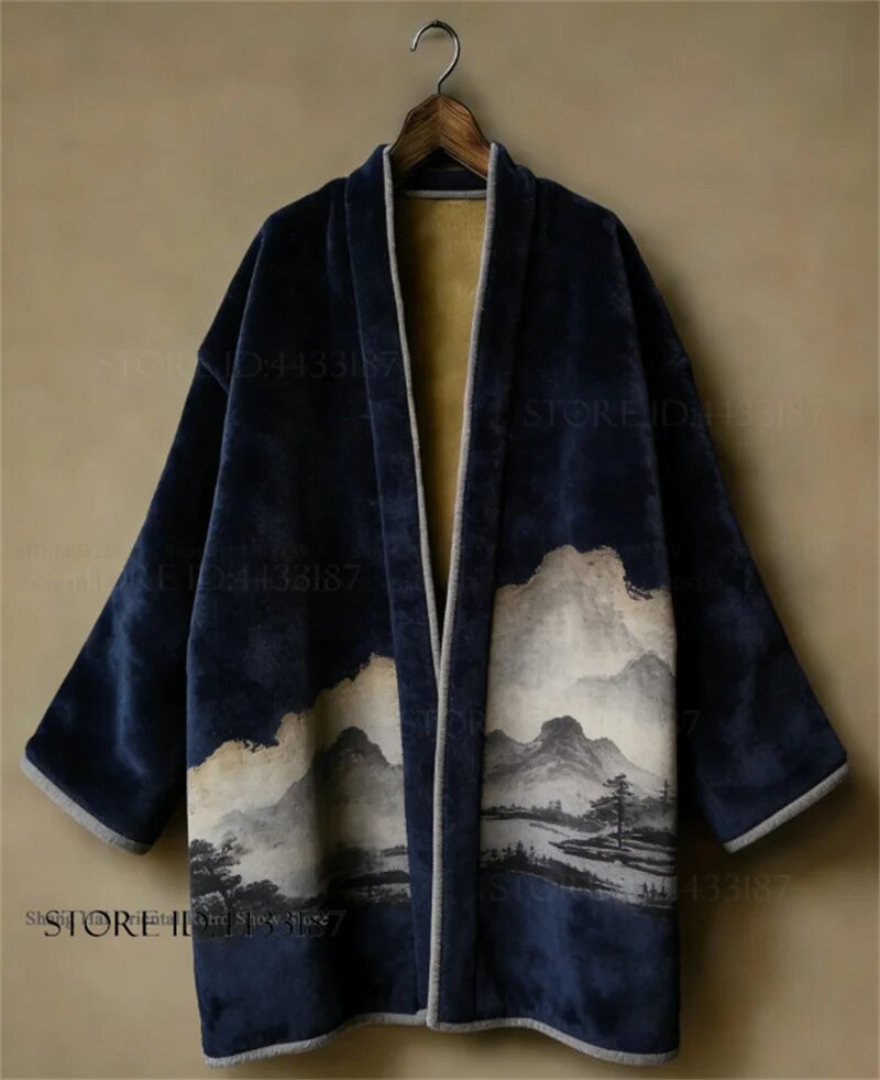 Темно-синий кардиган-кимоно L, Kimono Cardigan 7
