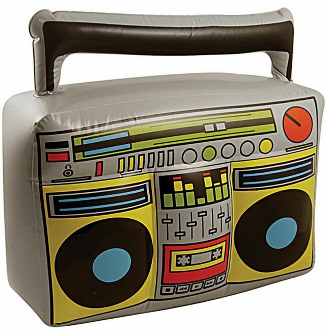 Радиоприемник надувной Bristol Novelty, ПВХ, разноцветный, 44 см x 38 см x 16 см
