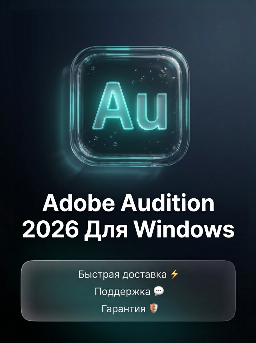 Adobe Audition 2026 для Windows / Профессиональный аудиоредактор (Бессрочная лицензия)