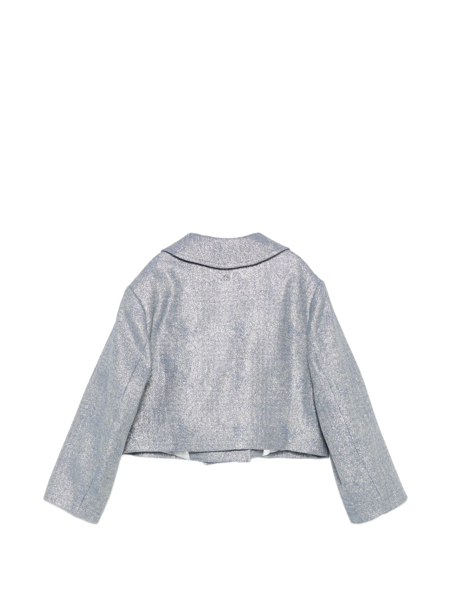 Куртка DOUUOD Kids Double-breasted metallic-effect jacket, размер 8 лет, синий — фото 1