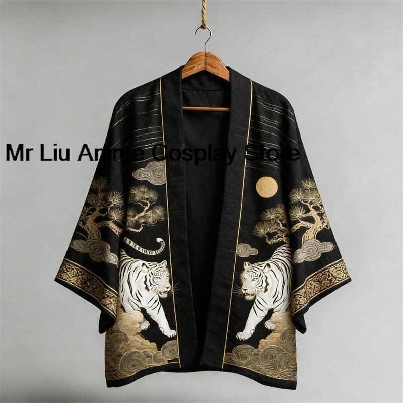 Полиэстер 3D традиционное японское кимоно кардиган для мужчин L, kimono