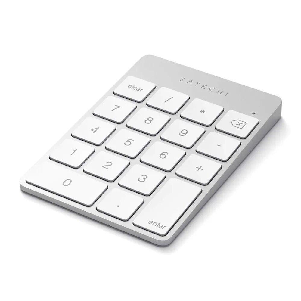 Цифровой блок клавиатуры Satechi Aluminum Slim Rechargeable Bluetooth Keypad, Silver (ST-SALKPS)