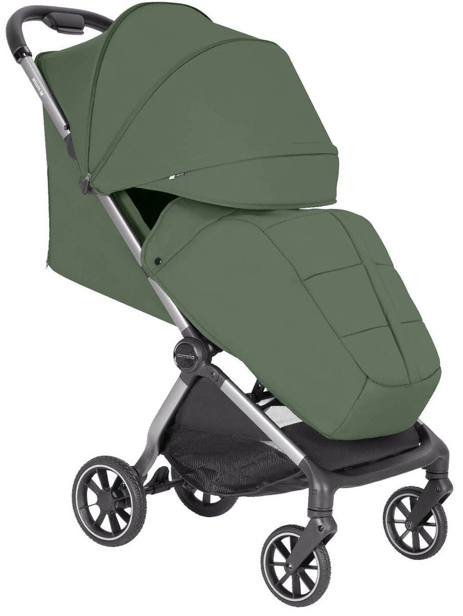 Коляска прогулочная Carrello "Atom M", до 22кг, складная, зеленая Echo Green
