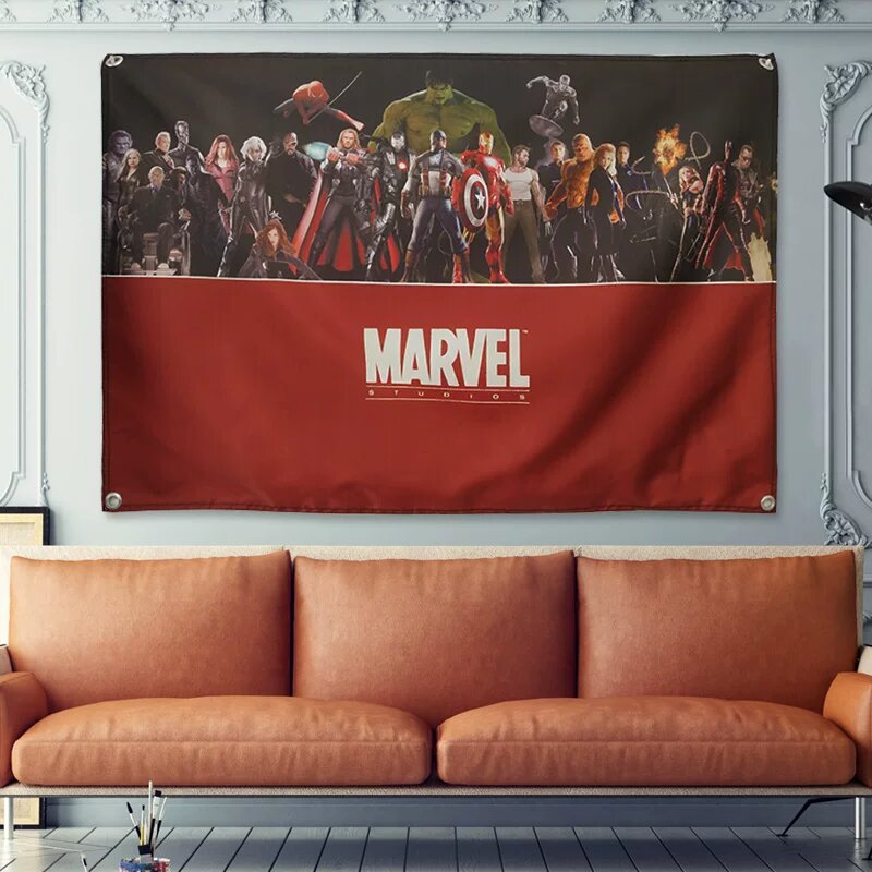 Декор для стены Marvel 10-летия: кинотеатр, бар, гостиная, спальня, студия, общежитие - цвет: фиолетовый
