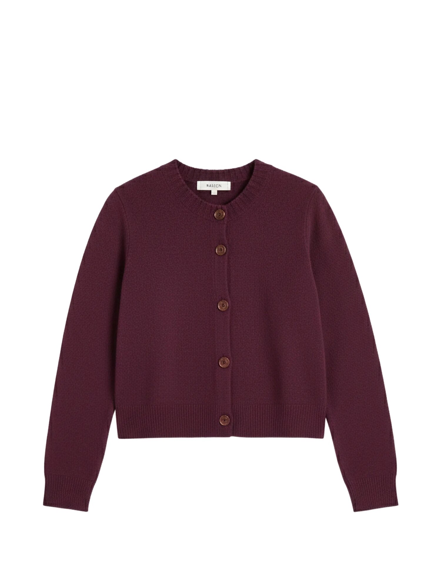 Кардиган Chinti & Parker Crew-neck button-up cardigan, размер L, purple