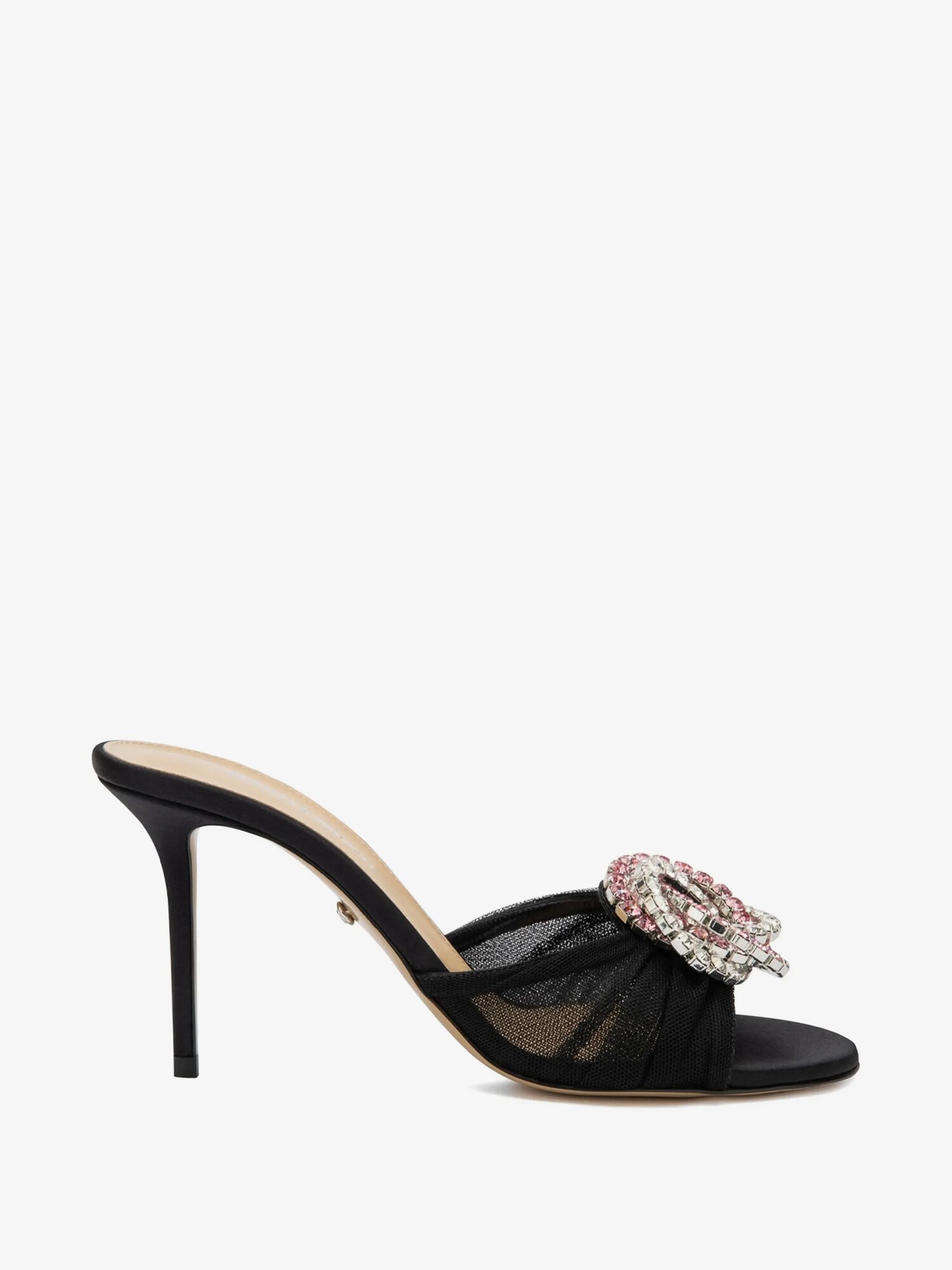Мюли Crystal-embellished mesh mules