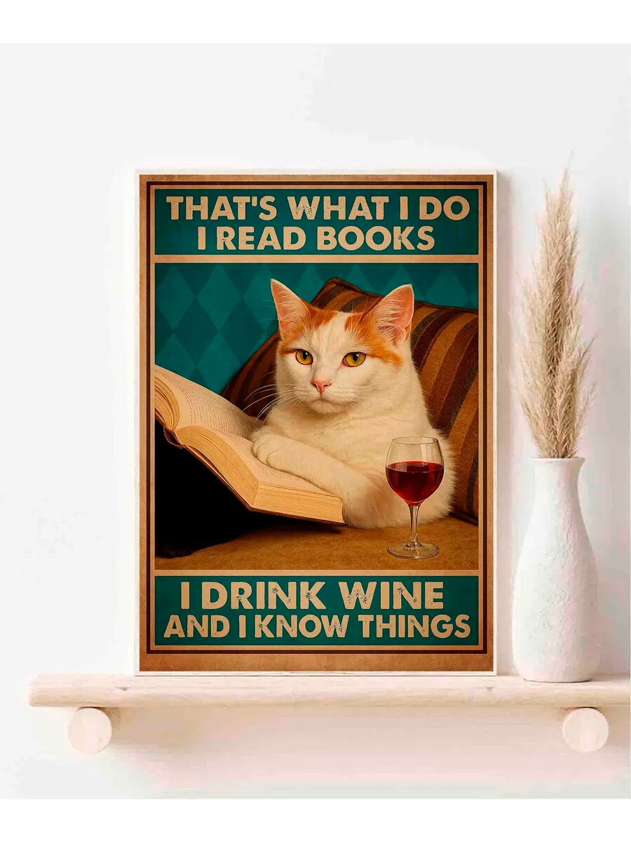 Турецкий Ванский кот, I Read, I Drink, I Know Things, Плака