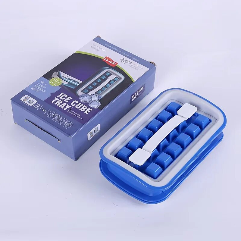 Силиконовая форма для льда, 12 ячеек, blue