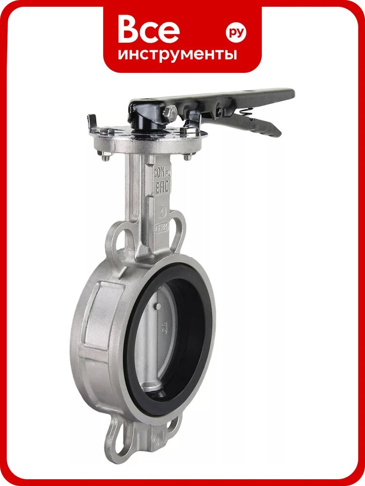 Затвор дисковый поворотный DN-ru 316L-316L-NBR Ду100 Ру16 с рукояткой D050-01434