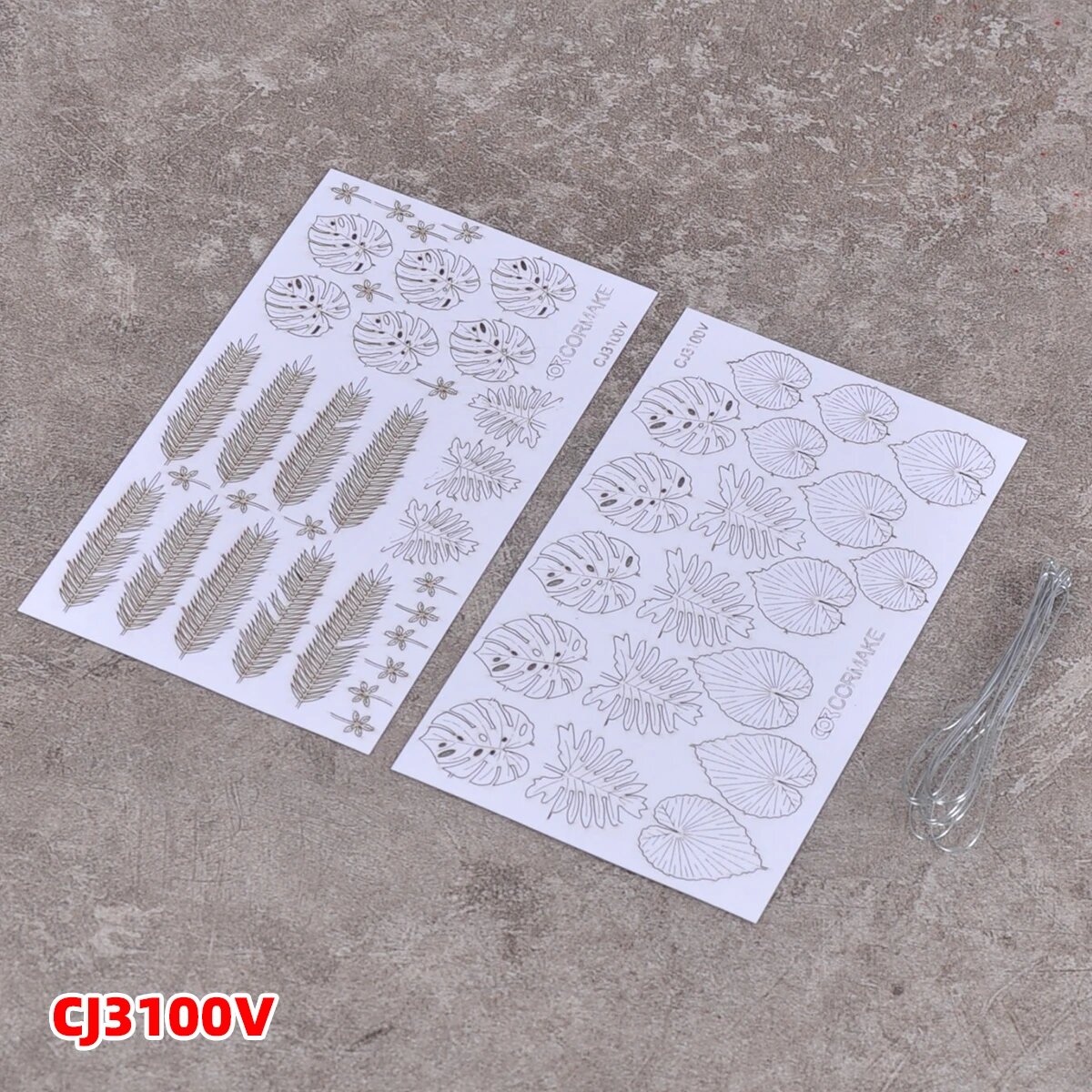 Миниатюрные модели листьев CorMake для диорам 1/35, 1/48 CJ3100V 1-35