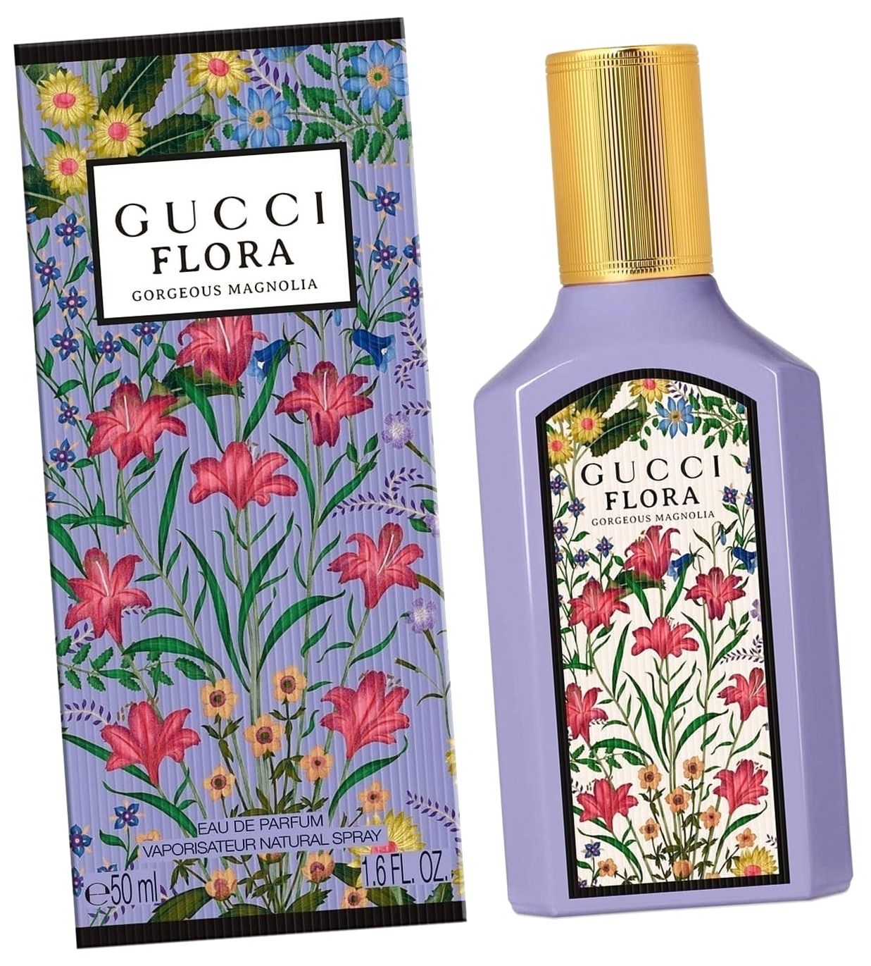 Женская парфюмерная вода Gucci Flora Gorgeous Magnolia 50 мл - Гуччи Горджес Магнолия
