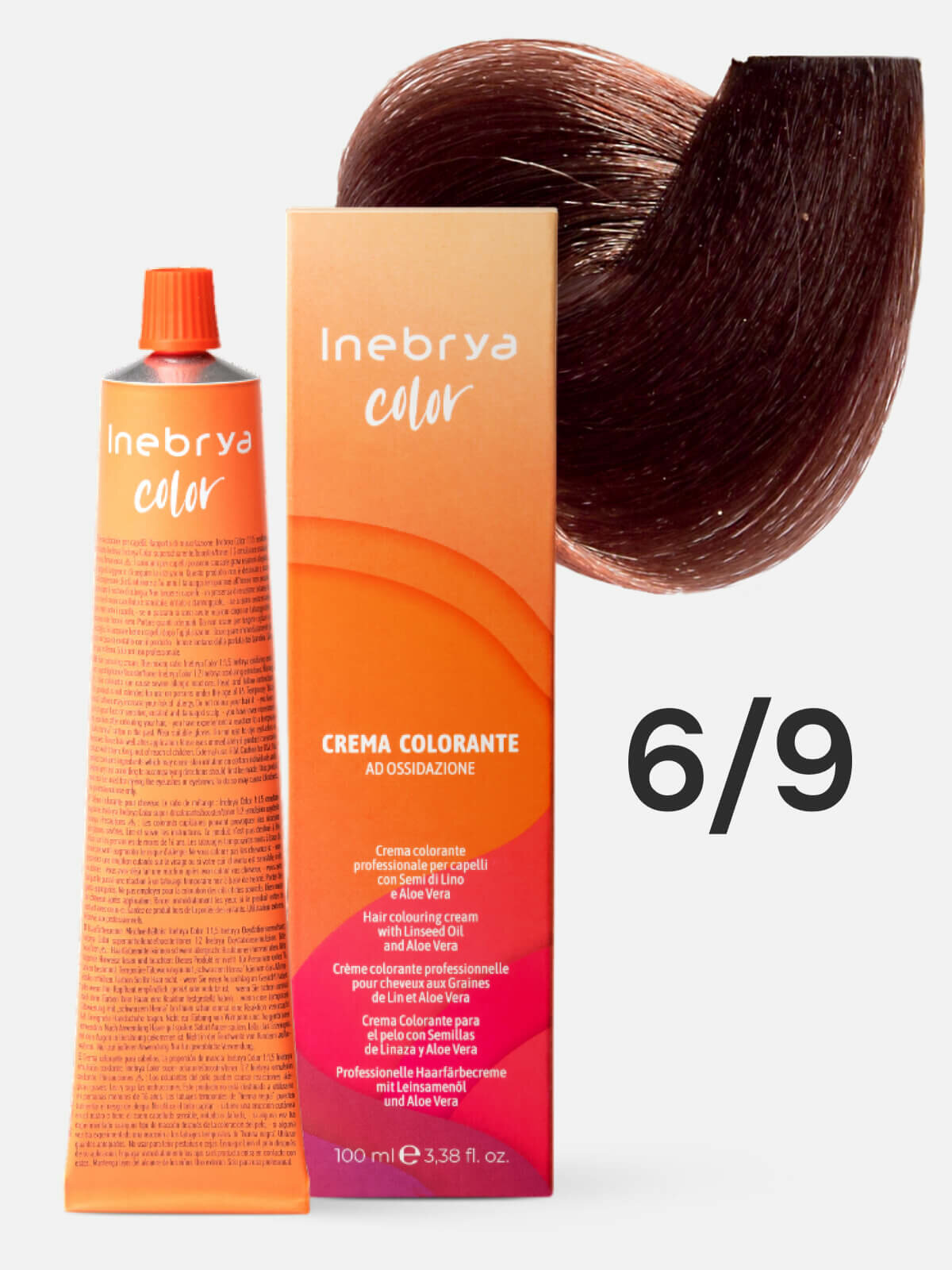 Крем - краска для волос профессиональная Inebrya Color Professional 6/9 Темный русый Шоколадный, 100 мл