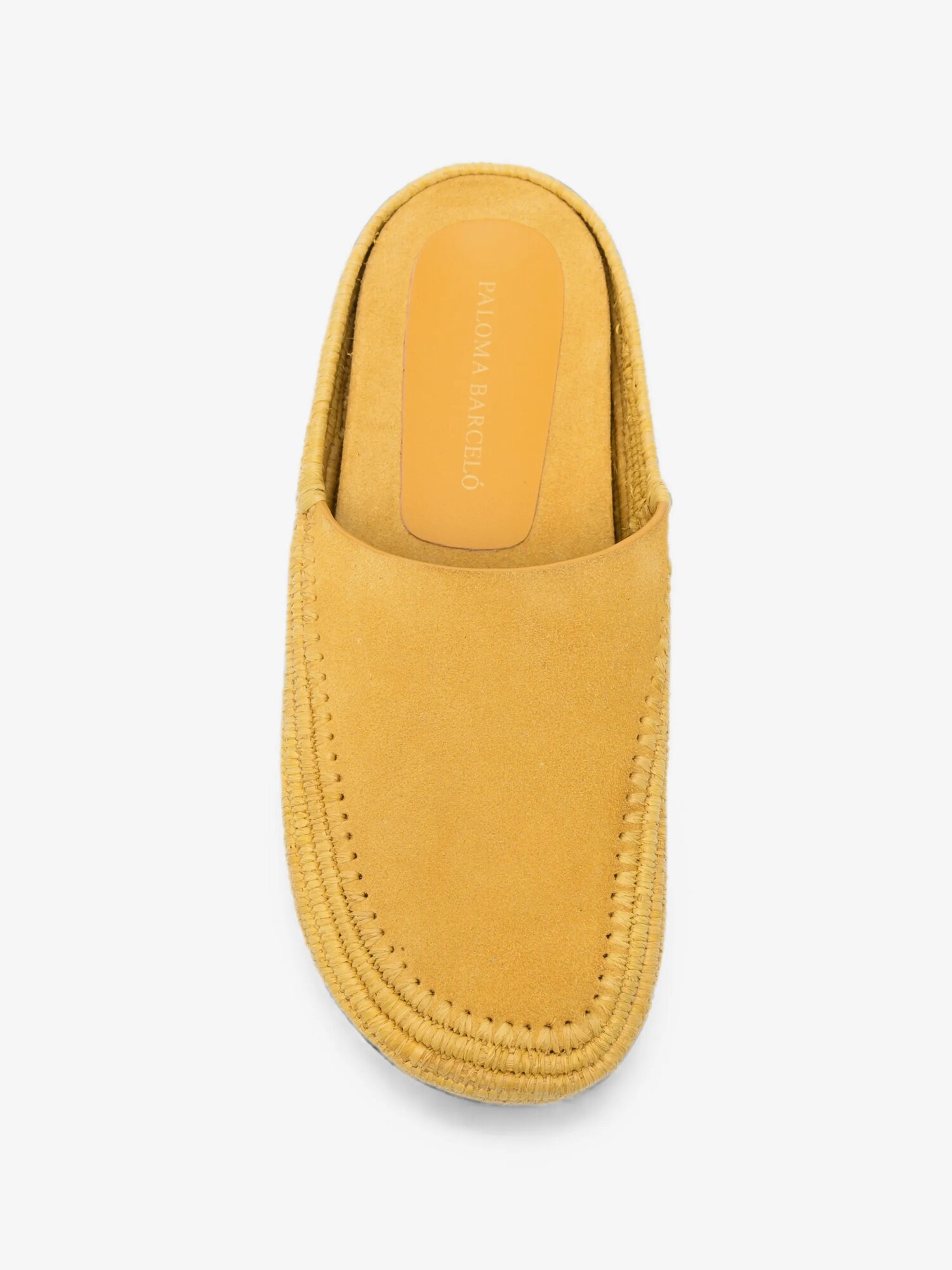 Мюли Paloma Barcelo Woven leather mules, размер 38, желтый — фото 1