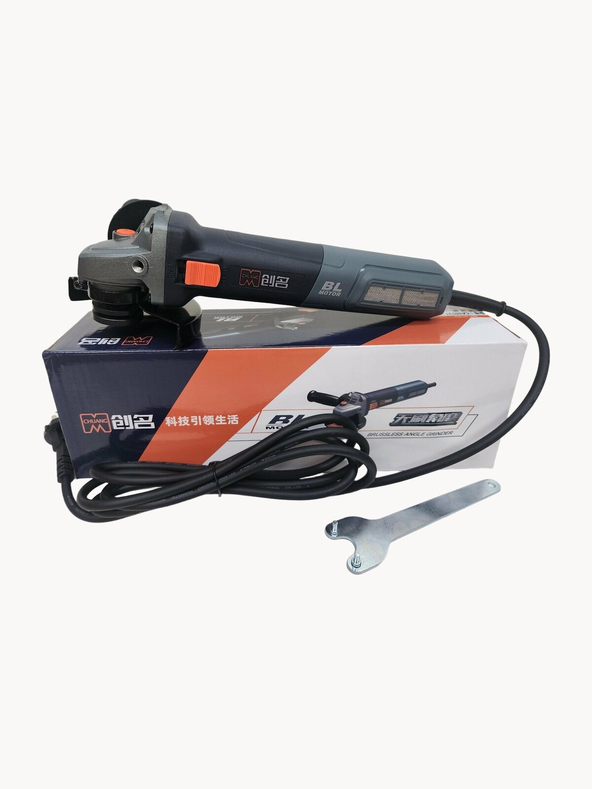 Угловая шлифмашина (болгарка) CHUANG (CA1013T) сетевая бесщеточная, 125 мм, 1300 Вт