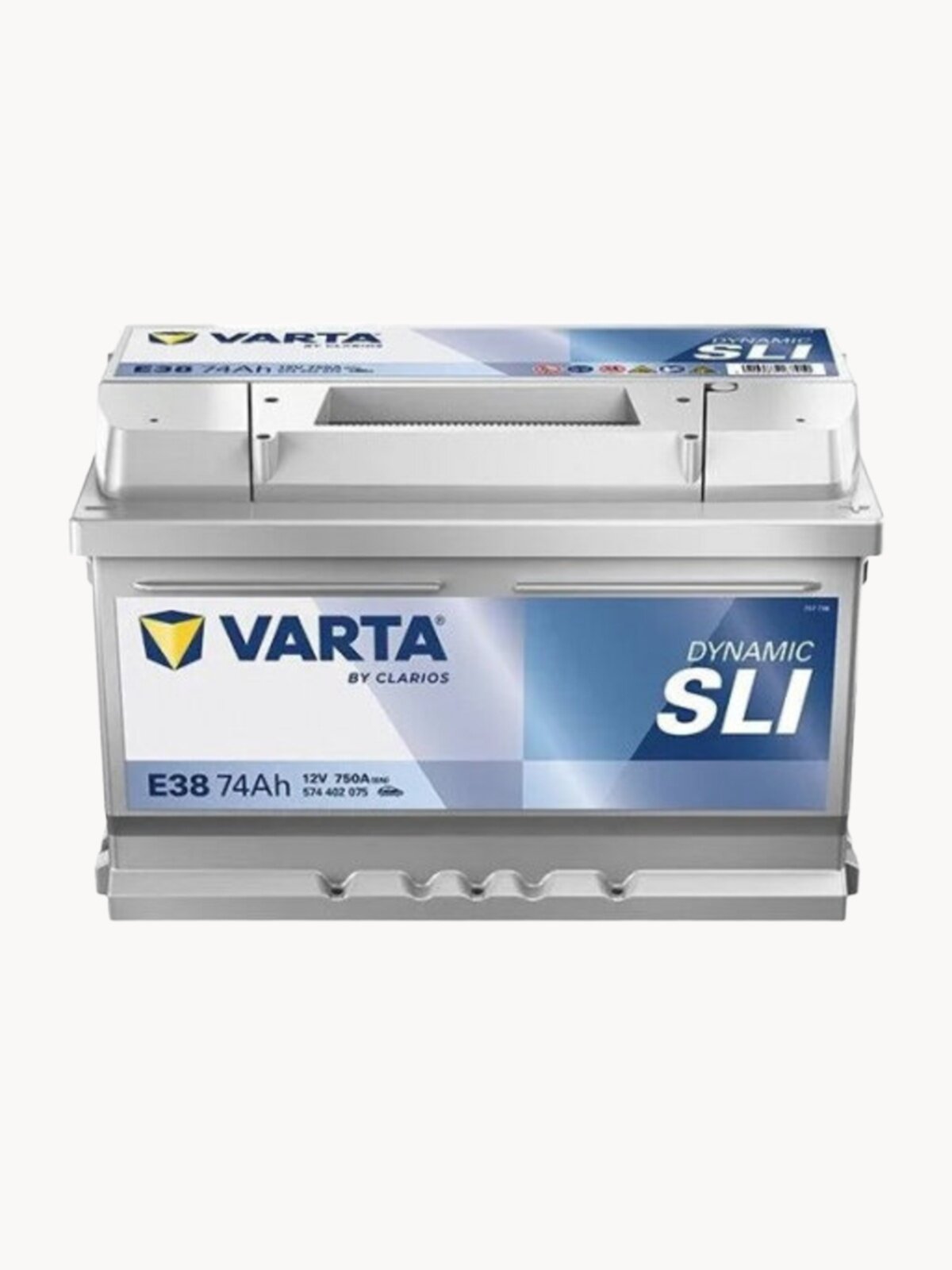 Аккумулятор Varta Dynamic SLI 574 402 075 E38, 278x175x175, обратная полярность, 74 Ач