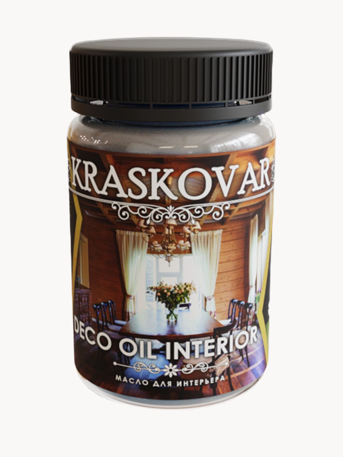 Масло для дерева с воском Kraskovar Deco Oil Interior Айсберг 150 мл