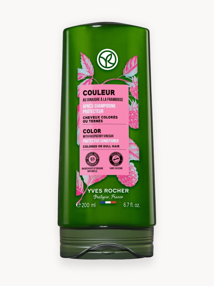 Yves Rocher Кондиционер для волос Стойкость цвета с малиновым уксусом