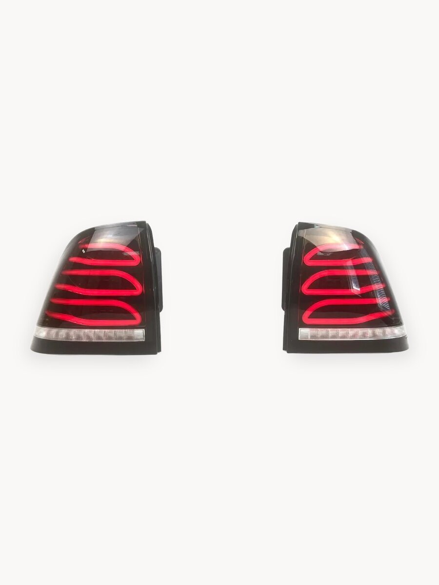 Задние LED фонари Lada Priora в стиле "Mersedes AMG" (тонированные, плазма). Ваз 2170