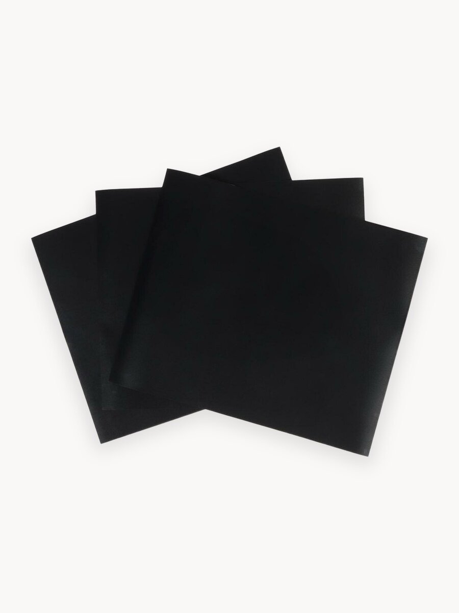 Набор тефлоновых ковриков maclay, для гриля, 3 шт, 33 х 40 см, чёрный